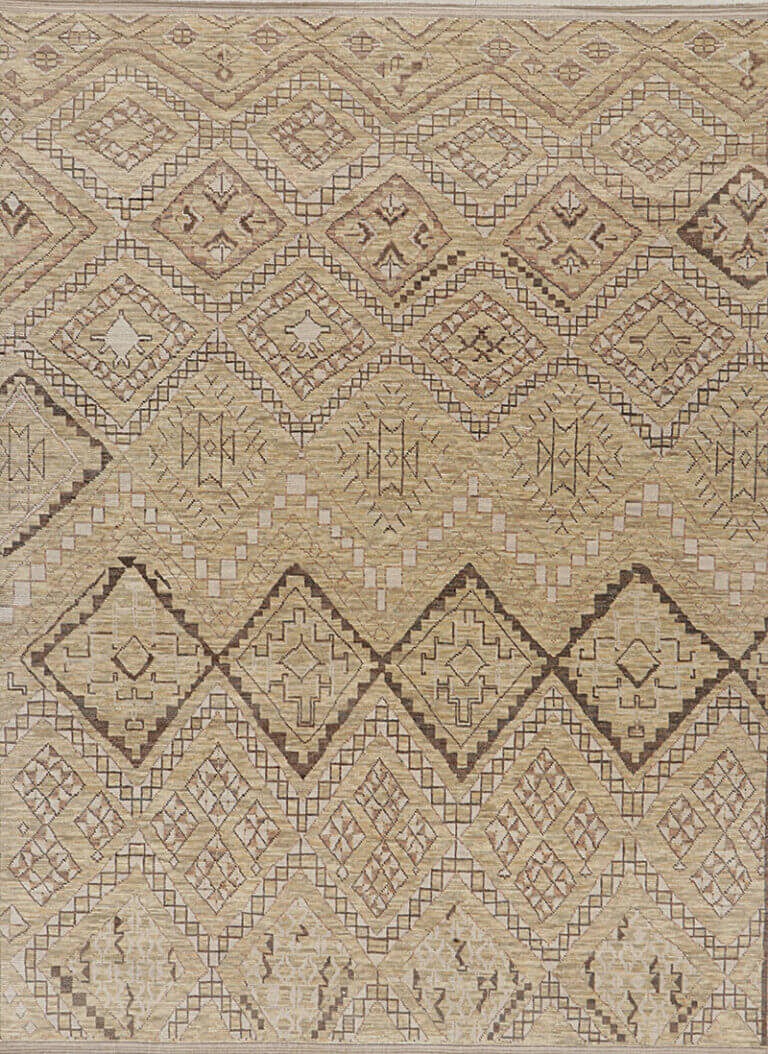 Modern Border Khaki – Salari Fine Carpet Collections
